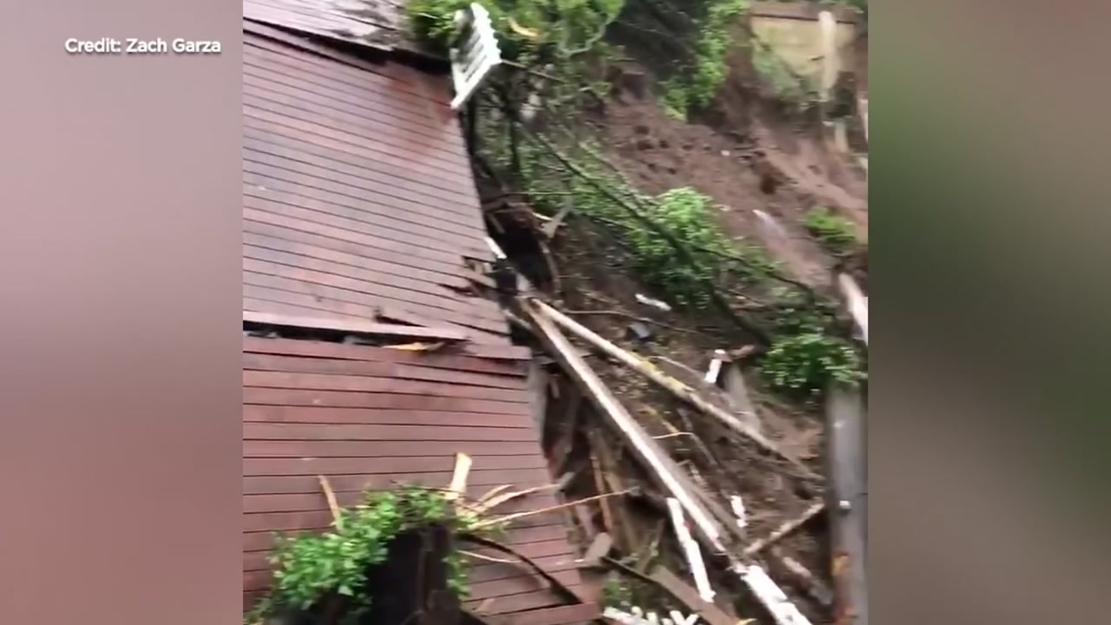 VIDEO: Neighbor captures Sausalito mudslide aftermath - ABC7 San Francisco