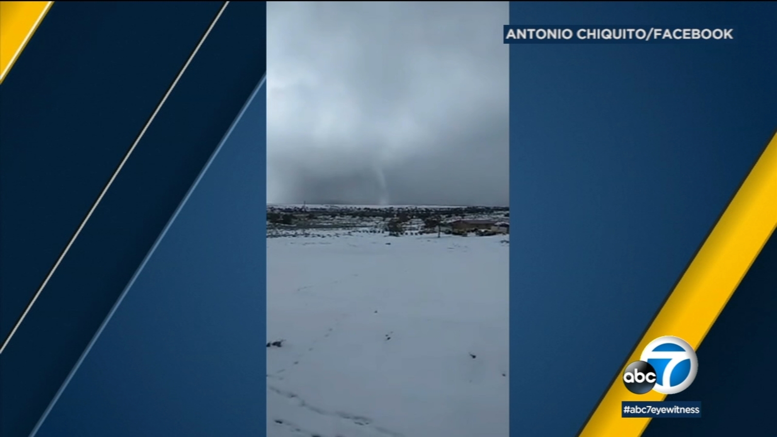 VIDEO: 'Snownado' forms during storm in New Mexico - ABC7 Los Angeles
