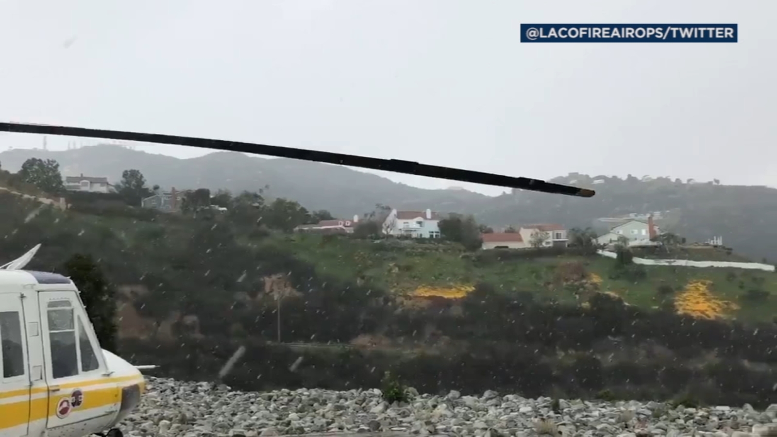 Rare Snowfall seen in cities across SoCal - including Los Angeles ...