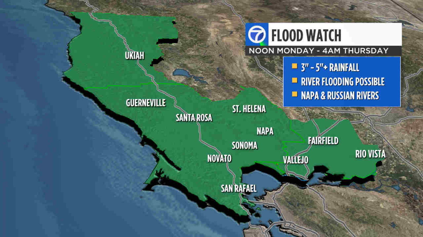 Flooding possible as wet winter storm heads towards the Bay Area with ...
