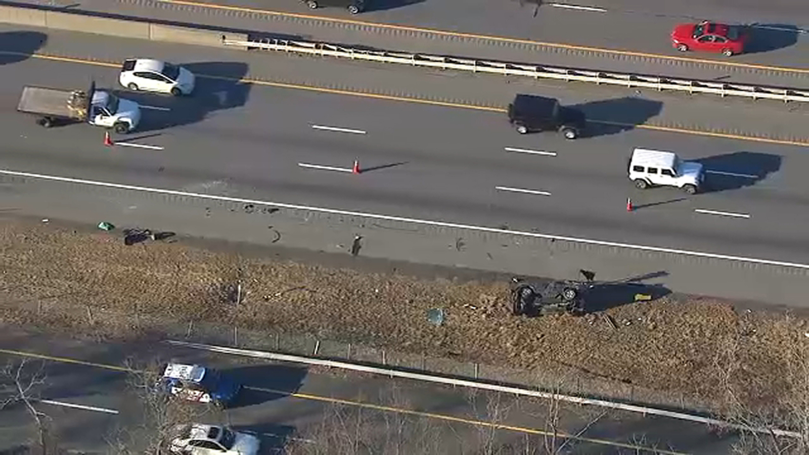 Stolen Car Flips Over During Police Chase In Harrison Westchester