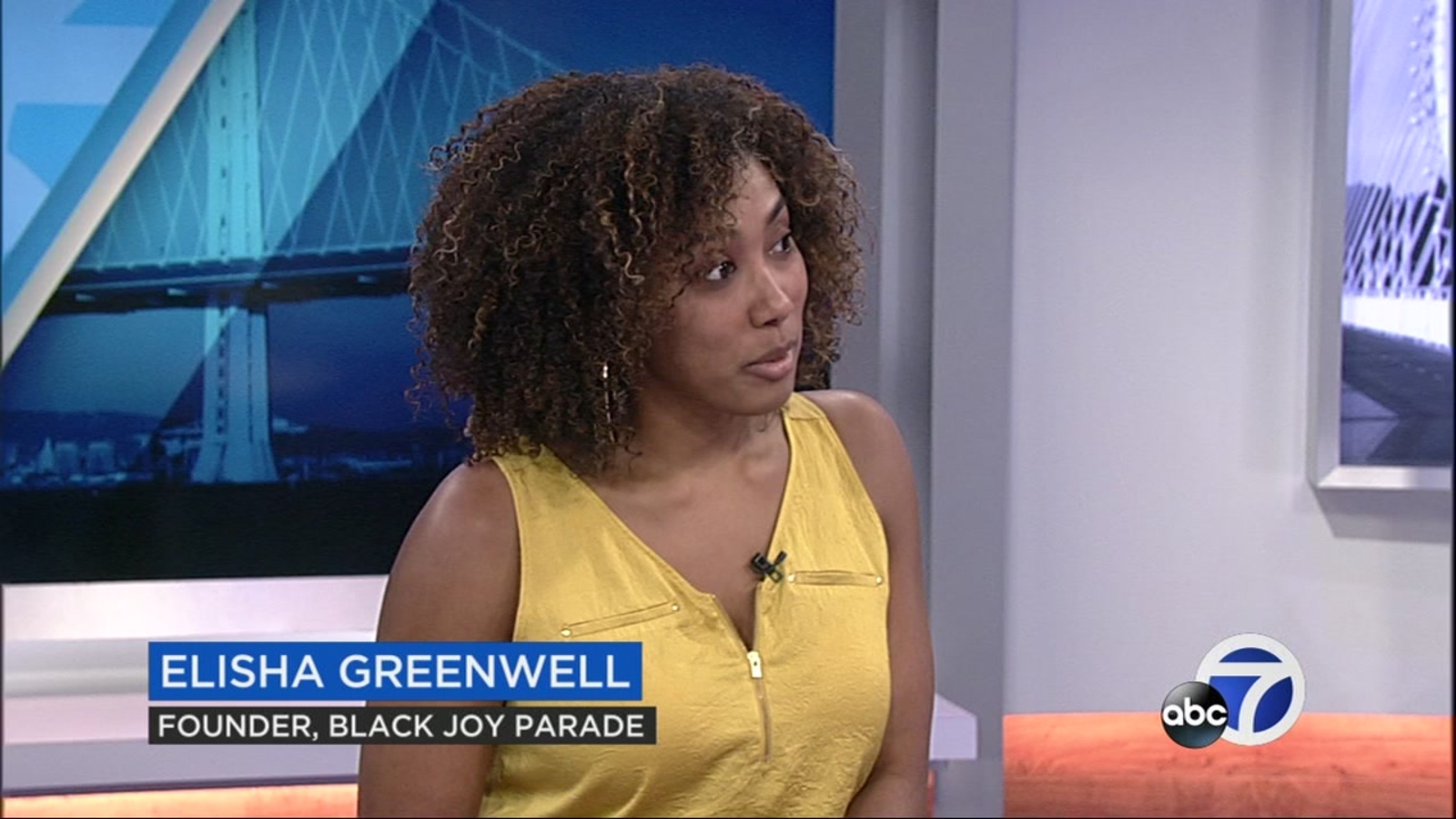 Founder of Black Joy Parade Elisha Greenwell speaks about event - ABC7 San Francisco