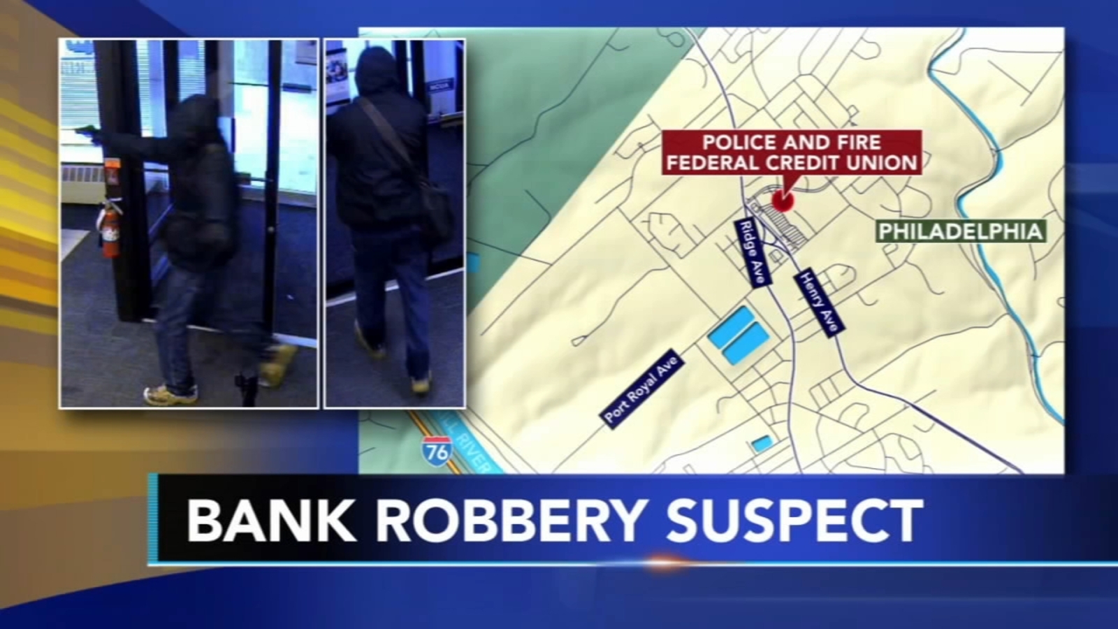 Suspect sought for credit union robbery in Philadelphia - 6abc Philadelphia