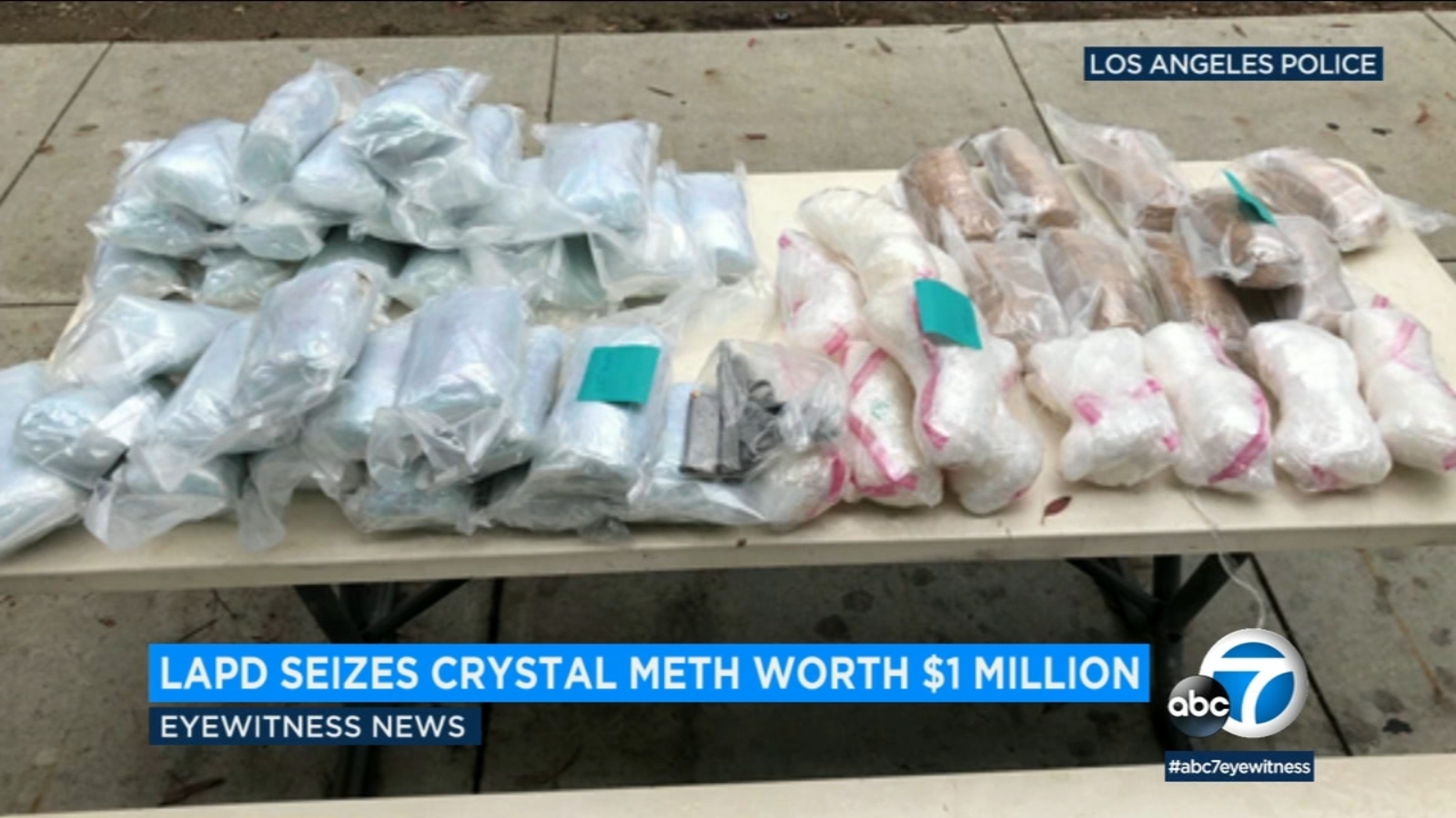 LAPD: Children left alone in motel room with 100 pounds of meth - ABC7 ...