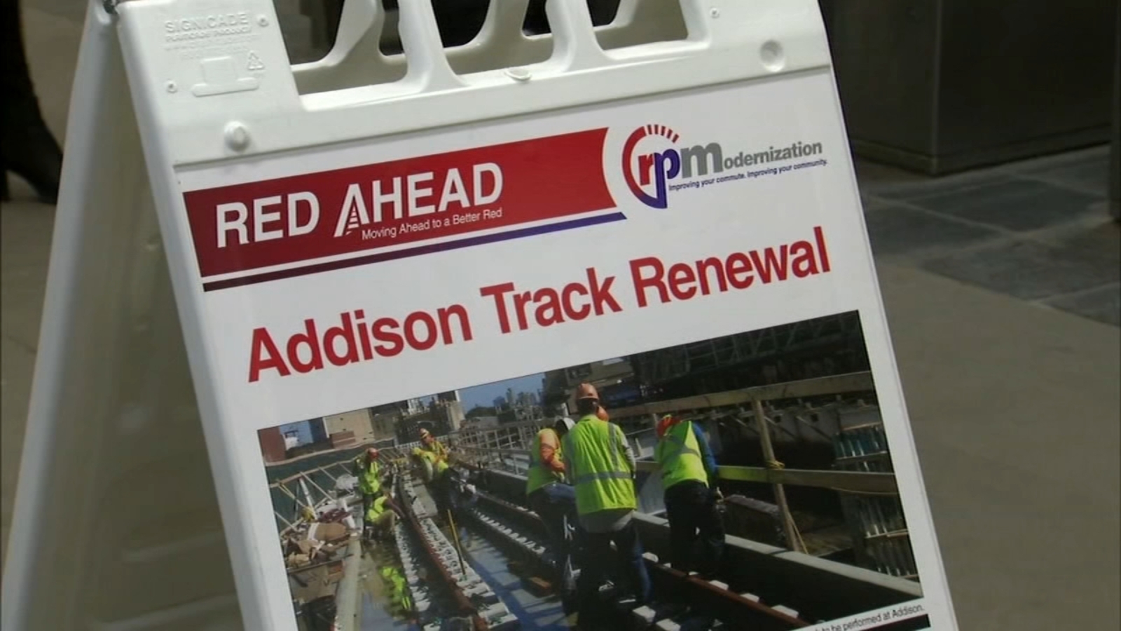 CTA Red Line Addison station undergoing track improvements, disrupting ...