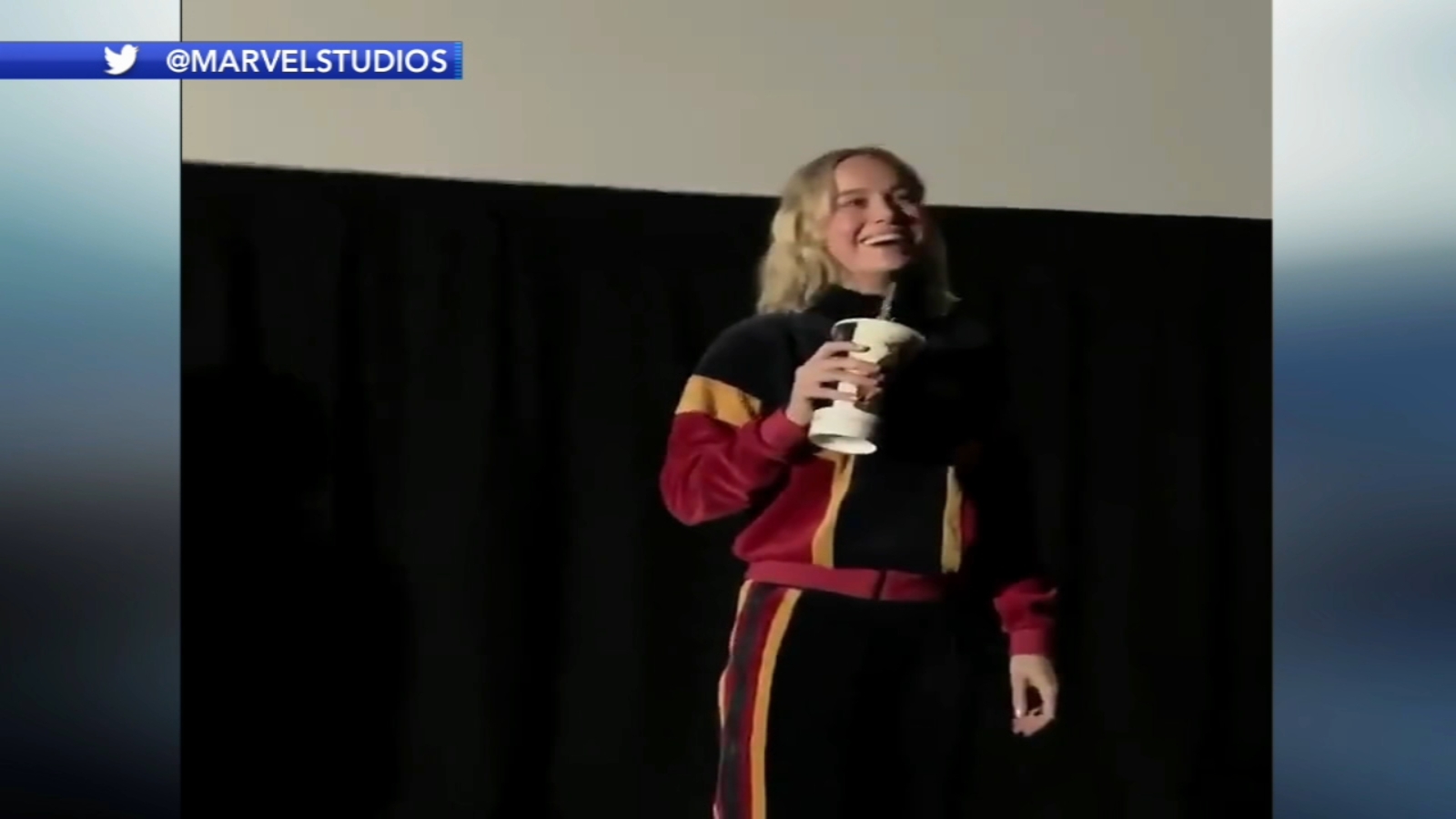Brie Larson surprises "Captain Marvel" fans at New Jersey movie theater ...