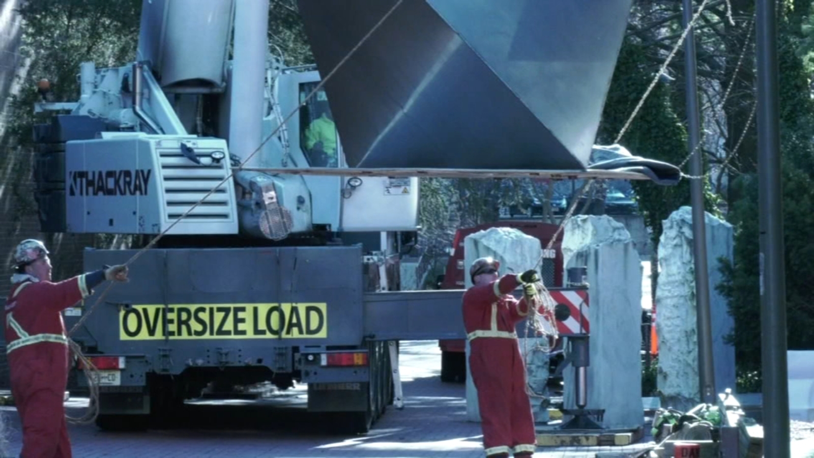 'White Water' sculpture relocated to Chestnut Hill - 6abc Philadelphia