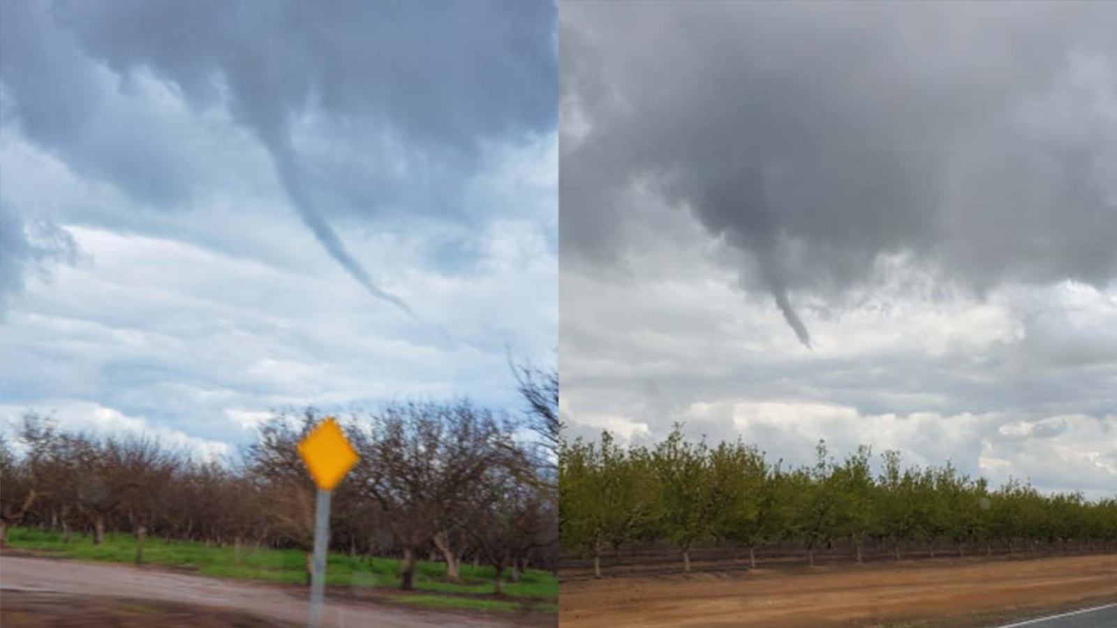 Funnel cloud spotted over Madera Lake - ABC30 Fresno