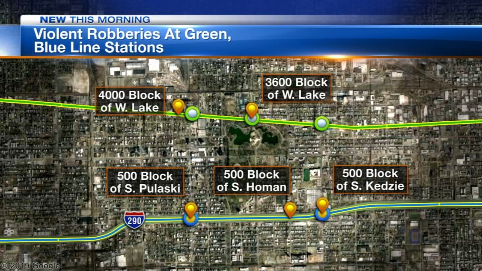 Violent robberies at Green, Blue Line trains - ABC7 Chicago