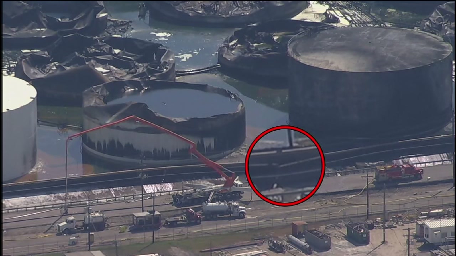 Closer look at dike collapse at ITC facility in Deer Park, Texas ...