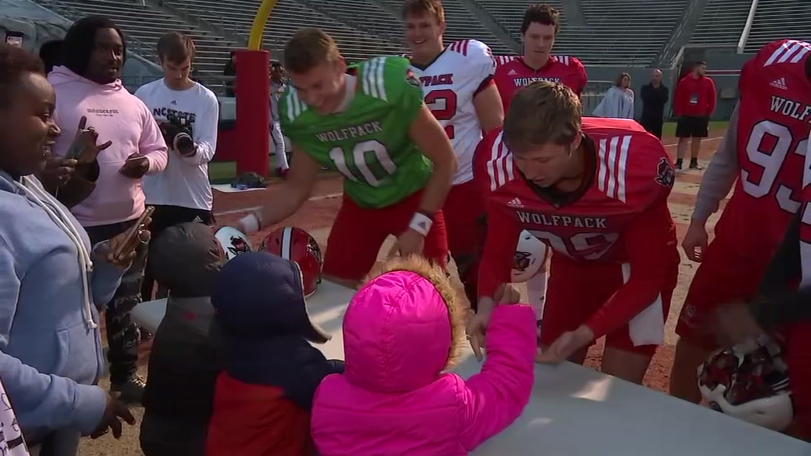 NC State football team plays Rock-Paper-Scissors for charity - ABC11 ...