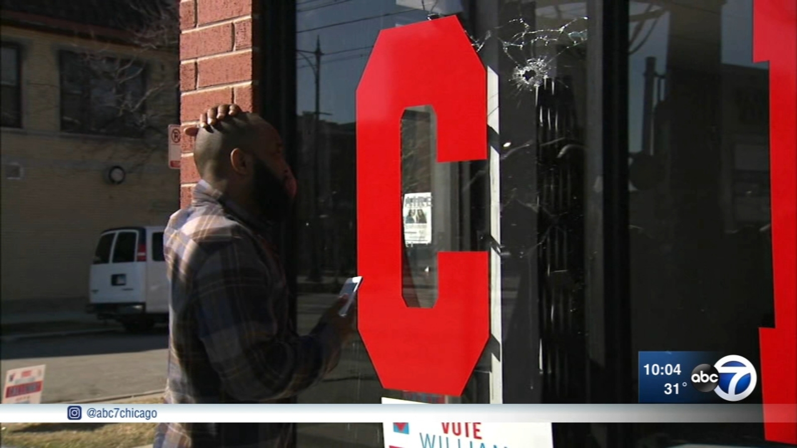 William Calloway's South Shore campaign office struck by gunfire - ABC7 ...