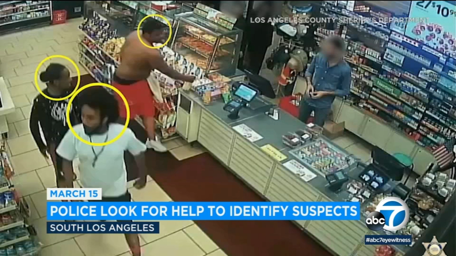 VIDEO: Suspects sought in robbery attack at South Los Angeles 7-Eleven ...