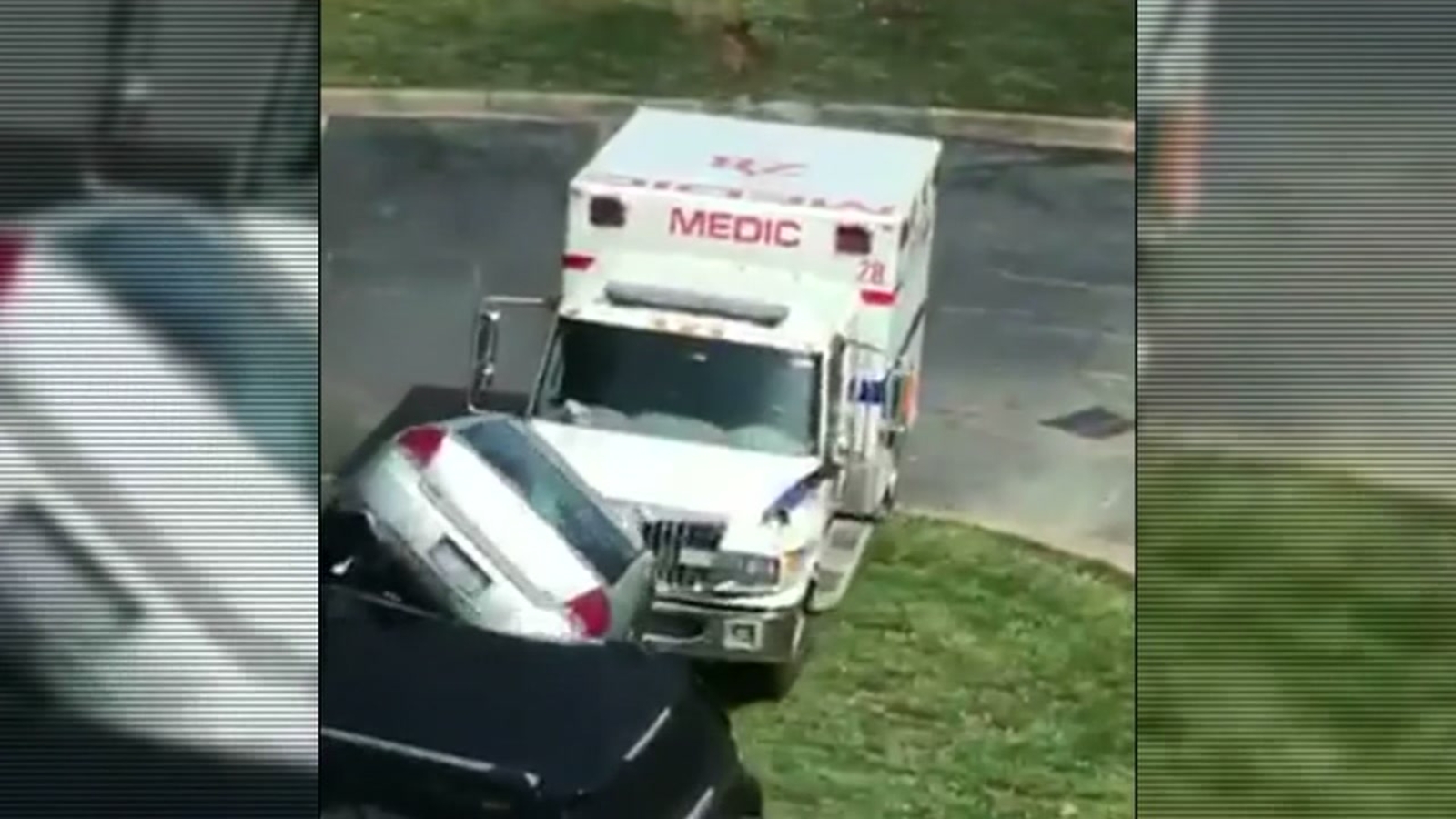 Video: While crew treats patient man steals ambulance, crashes into ...