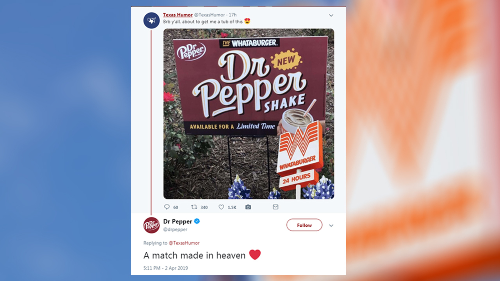 Whataburger selling Dr Pepper shakes at restaurants - ABC13 Houston