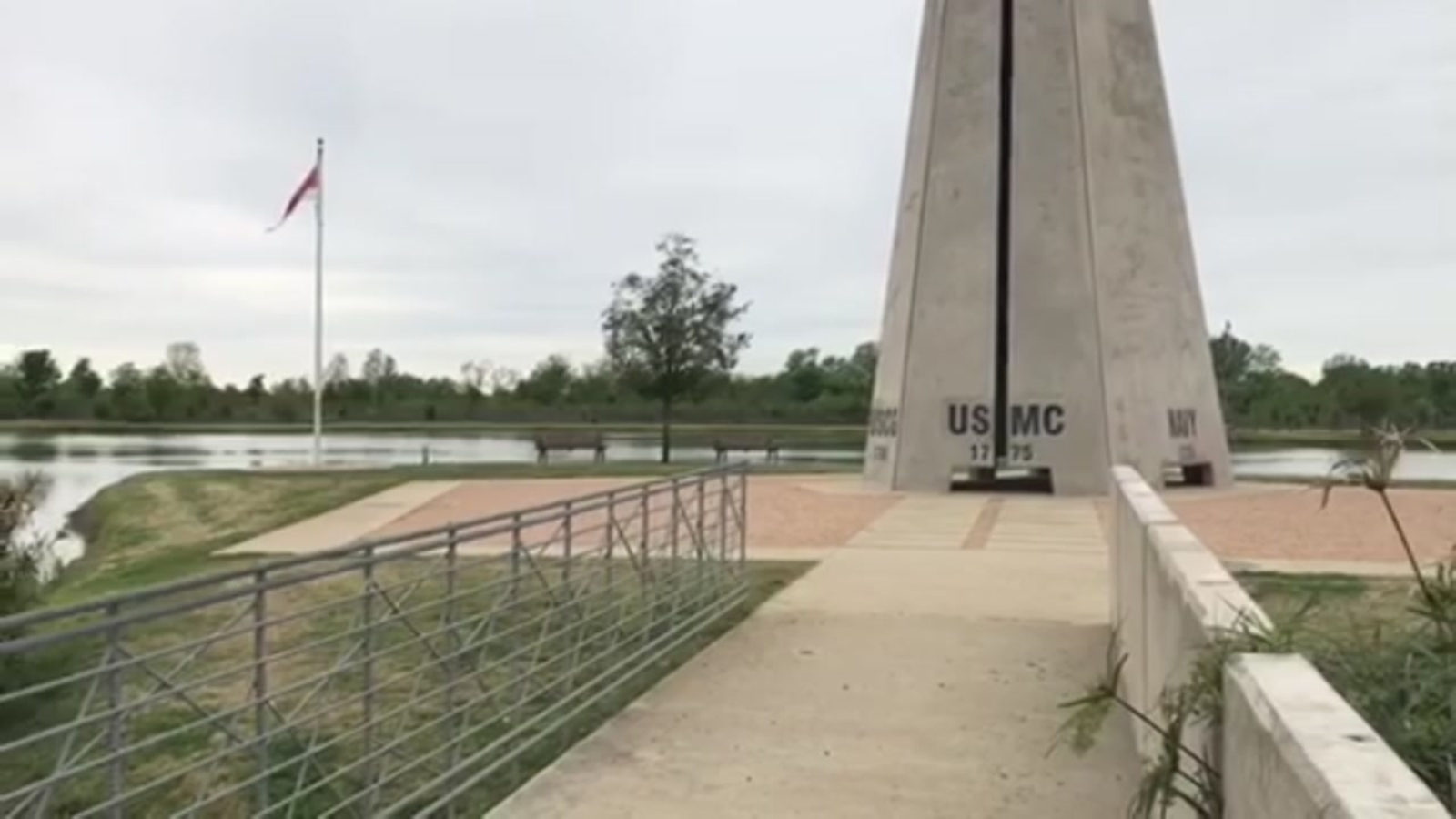 Monument honoring Sugar Land area veterans stands tall in iconic park ...