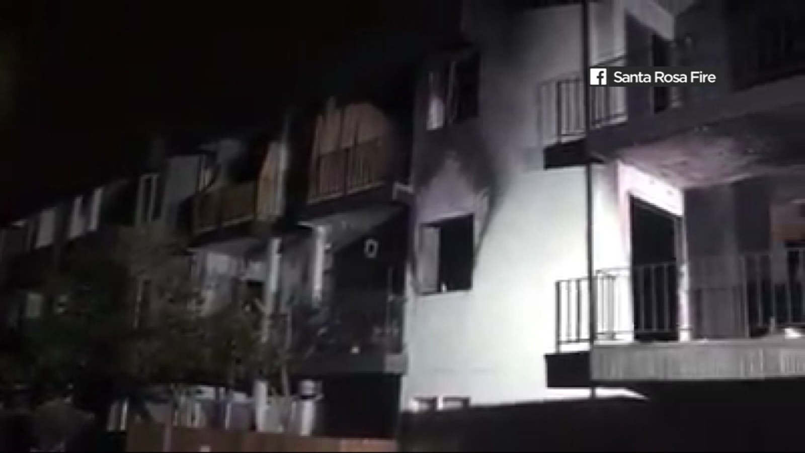 Approximately 140 displaced in Santa Rosa apartment fire - ABC7 San ...