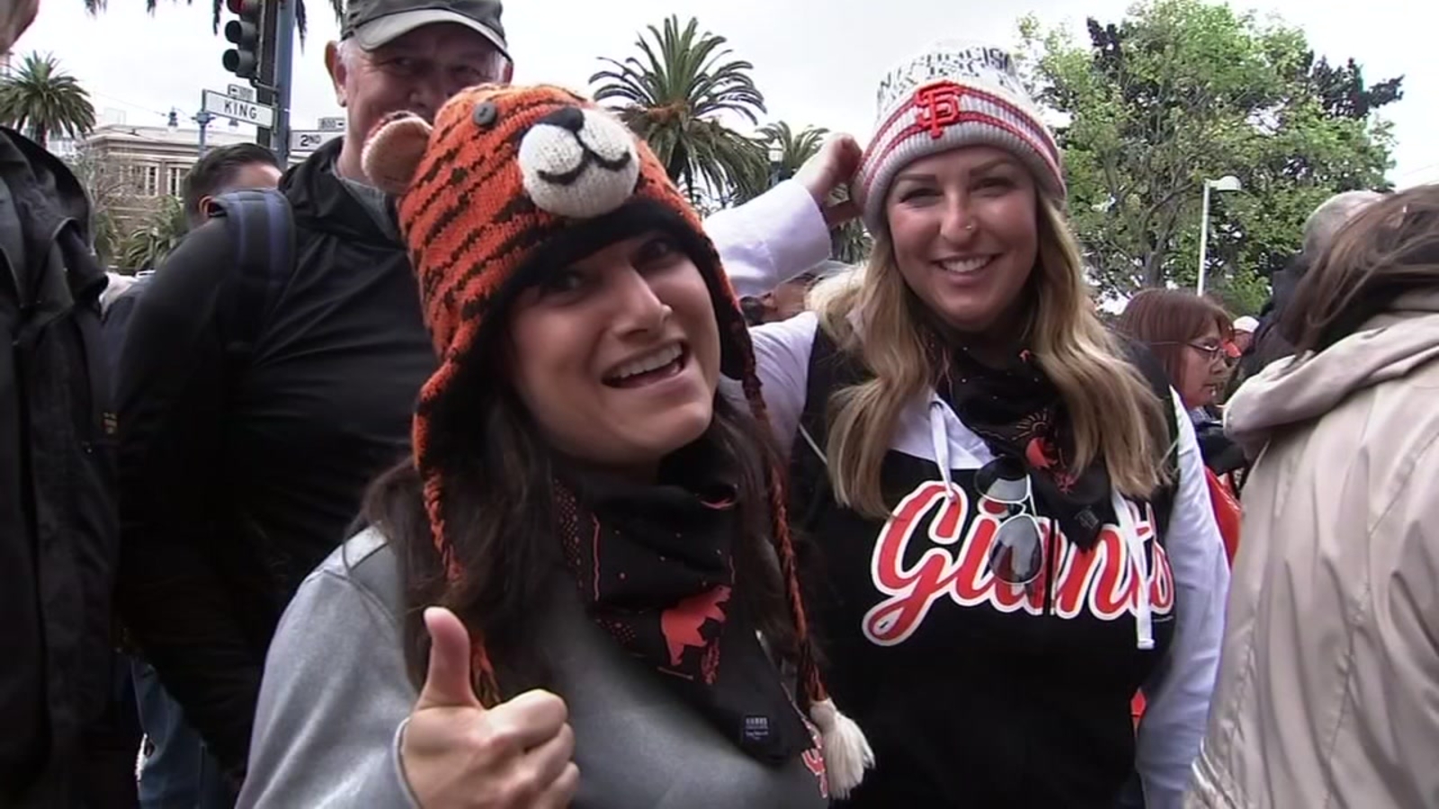 Fan Excitement! Home opener at Oracle Park for the San Francisco Giants ...