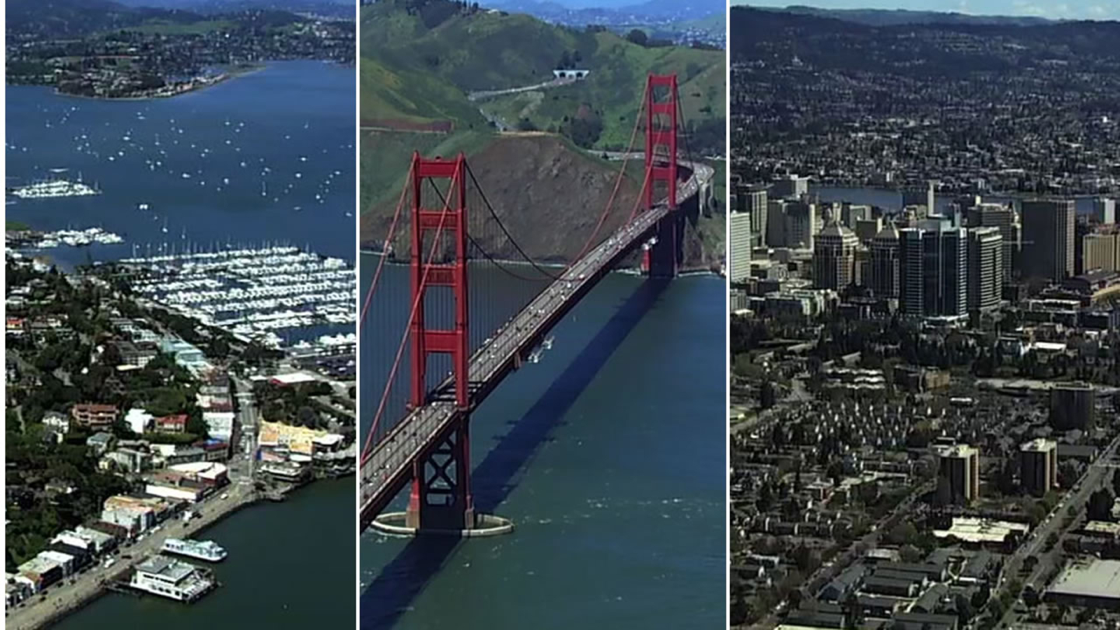 VIDEO: Aerial tour of Bay Area on beautiful, sunny day - ABC7 San Francisco