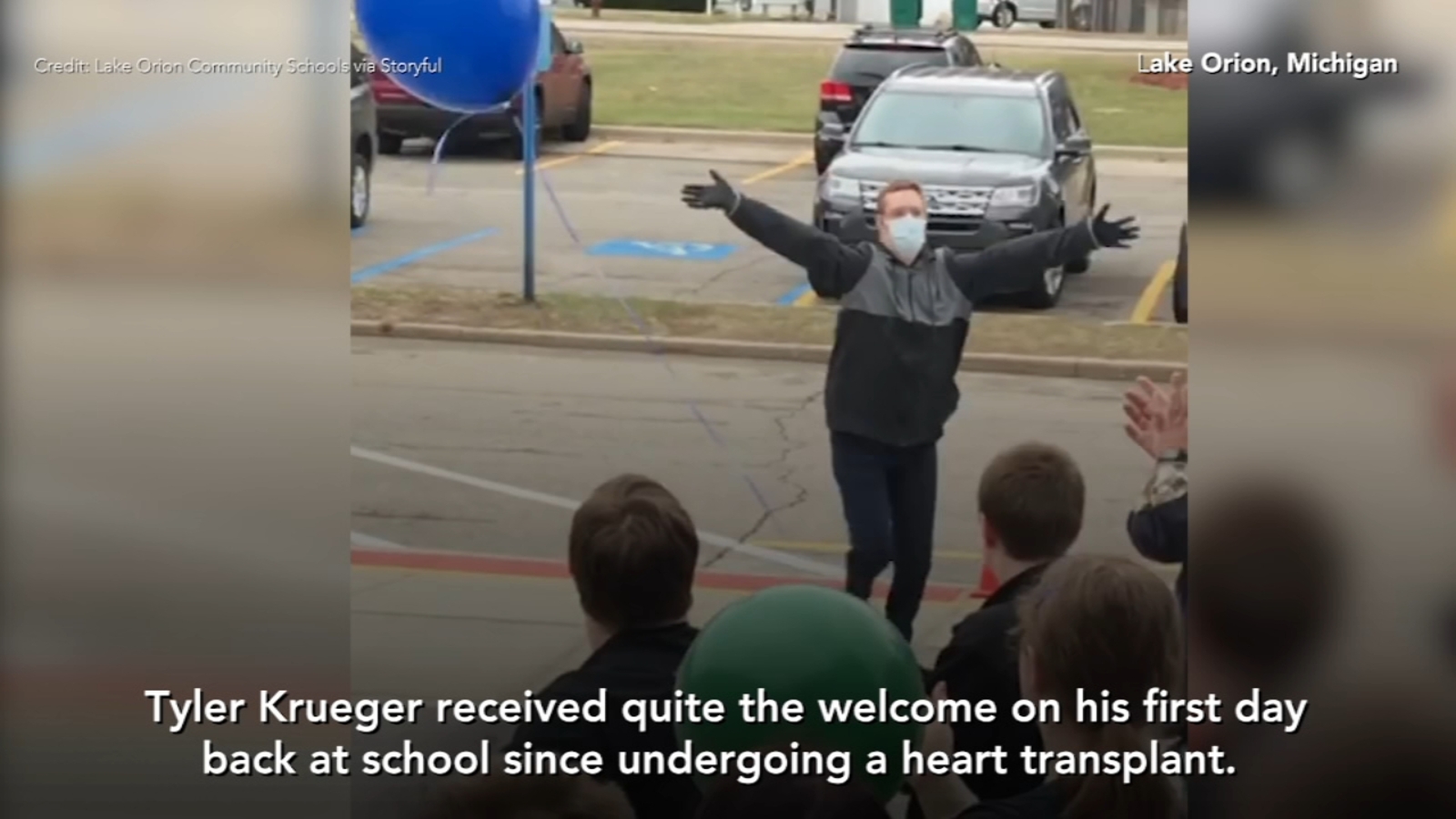 Michigan student, Tyler Krueger, receives a warm welcome after getting a heart transplant - 6abc ...