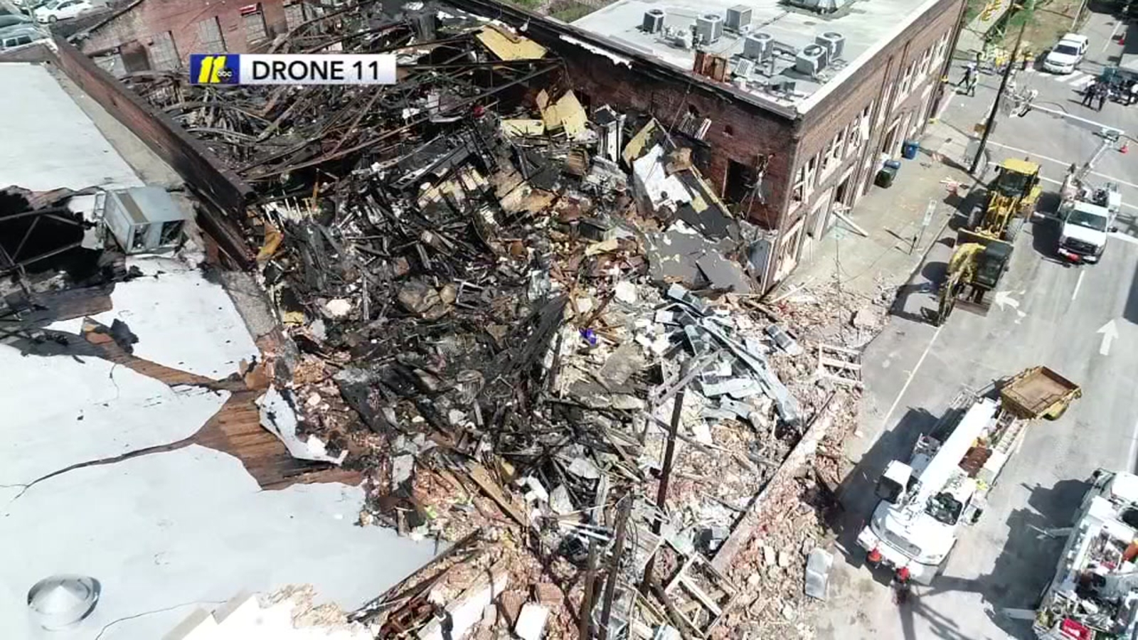 Durham explosion: Drone video shows extent of damage in downtown Durham ...