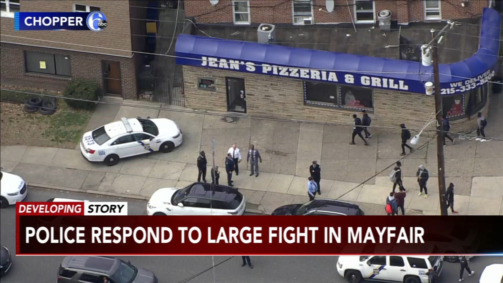 Massive fight in Mayfair leaves officer, teen injured - 6abc Philadelphia