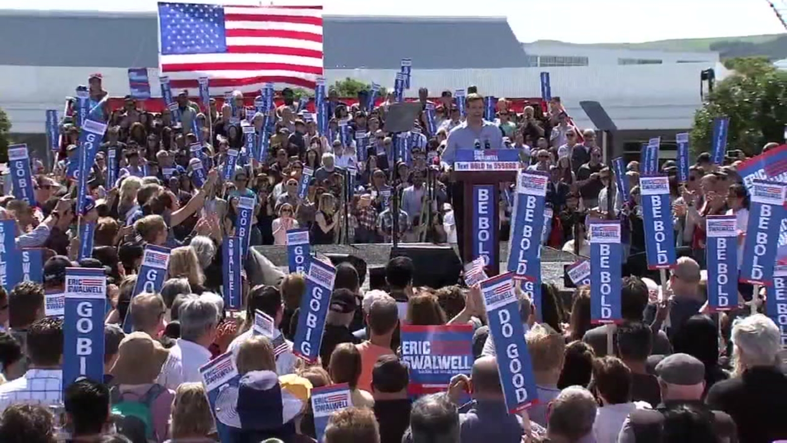'Where we grew up wasn't Mar-a-Lago:' Eric Swalwell kicks off ...