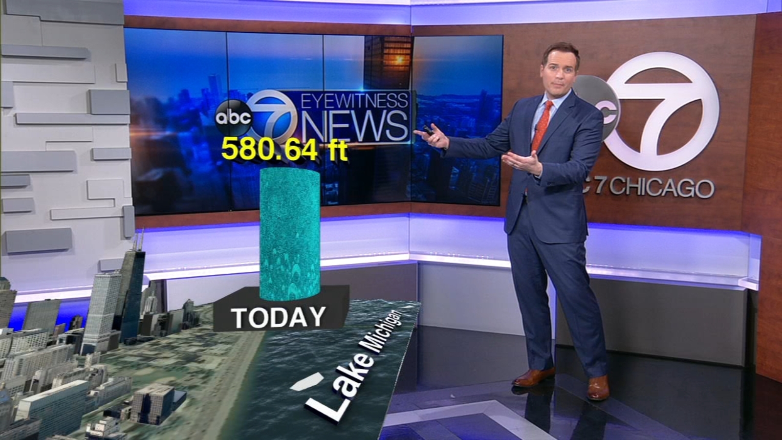 Lake Michigan water level running well above average - ABC7 Chicago