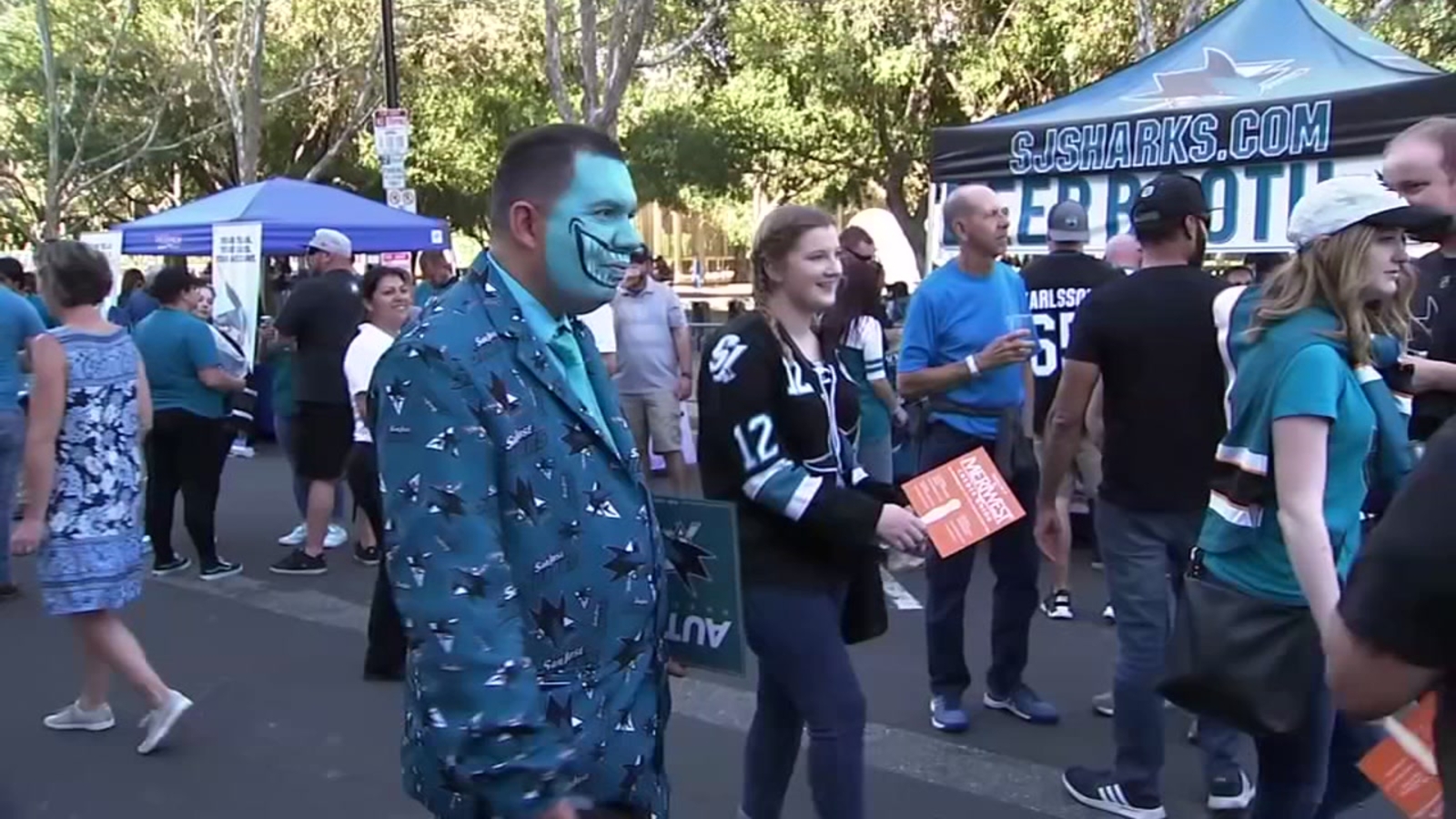 San Jose Sharks fans hoping for victory in Game 7 vs Vegas Golden ...