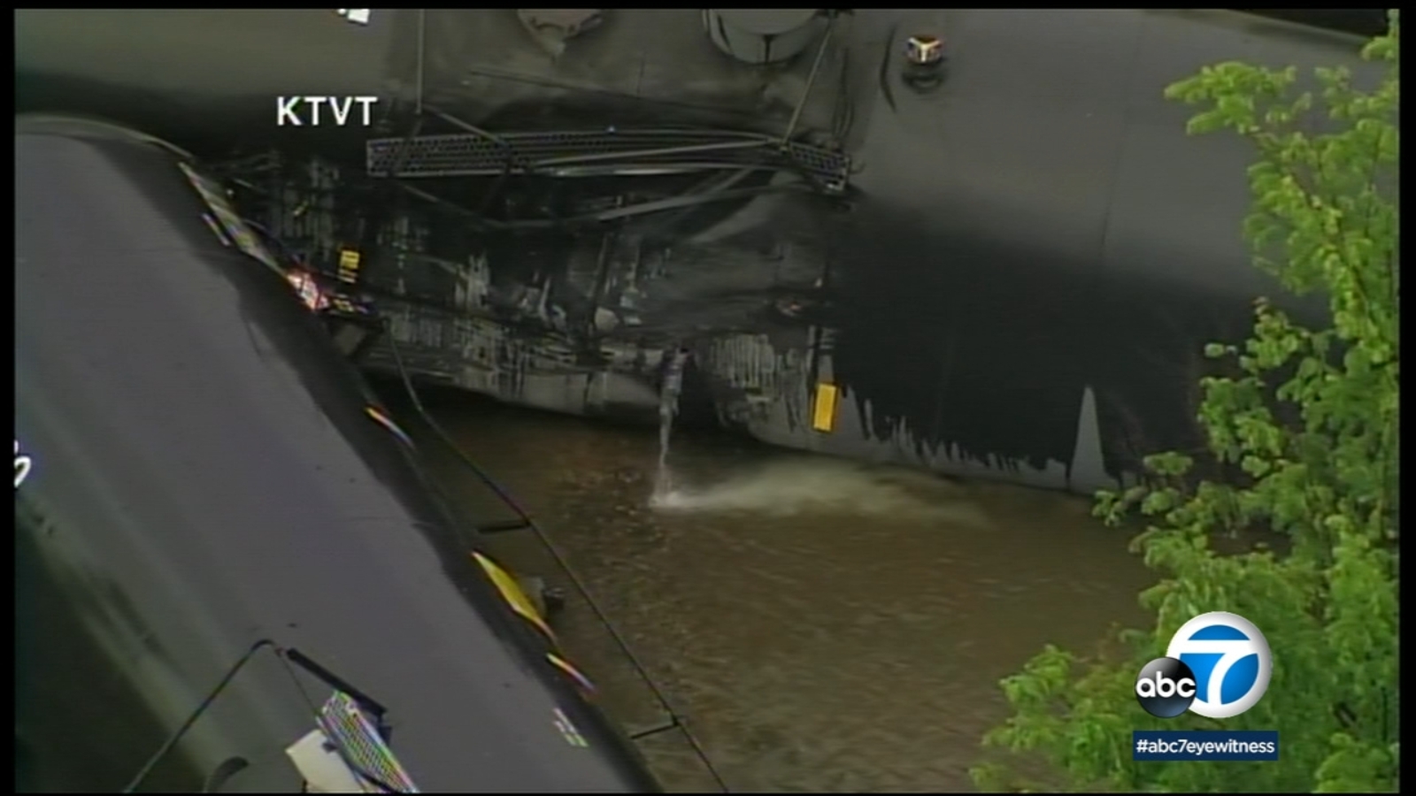 Train cars carrying ethanol derail near Fort Worth, sparking spill and ...