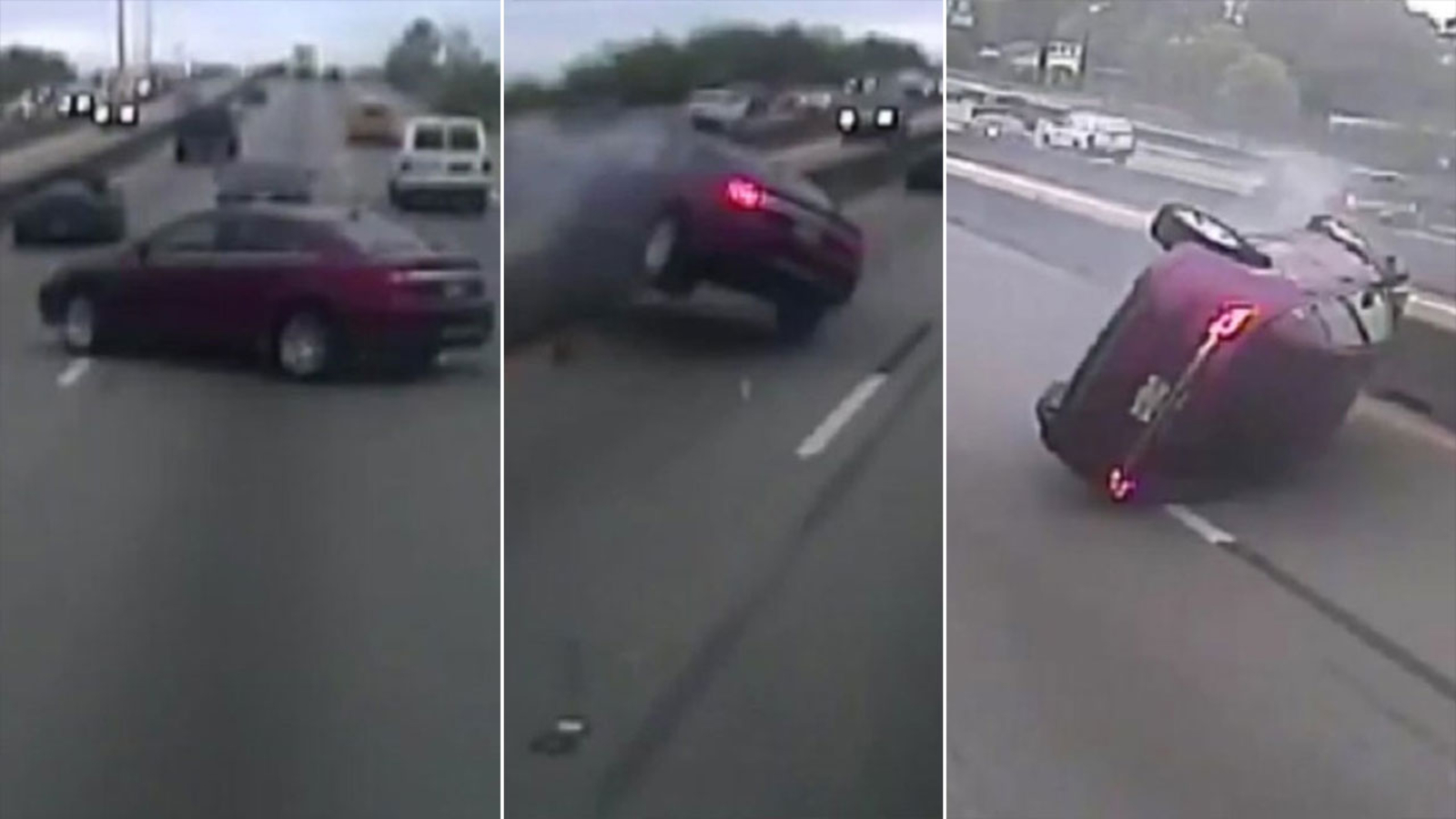 Driver pulled from burning car by 16 Houston METRO bus operators ...