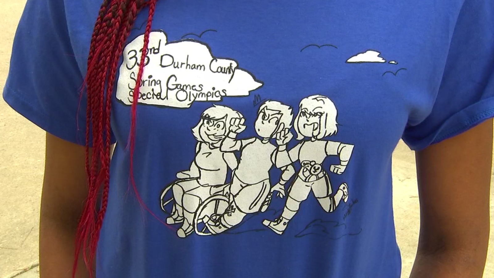 Durham ninth-grader Mikala Forbes designs t-shirt worn during Special ...