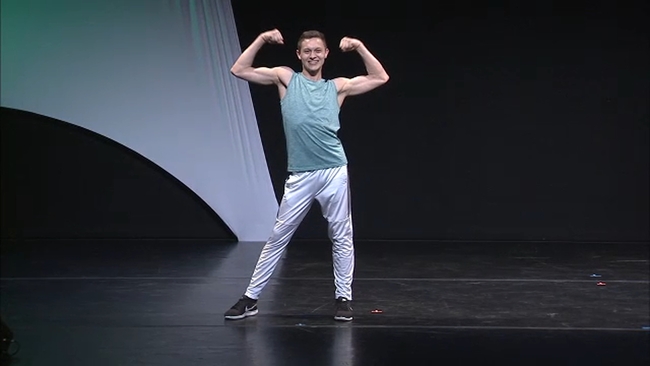 Kyle Tanguay, Philadelphia Eagles' only male cheerleader, advances on ...