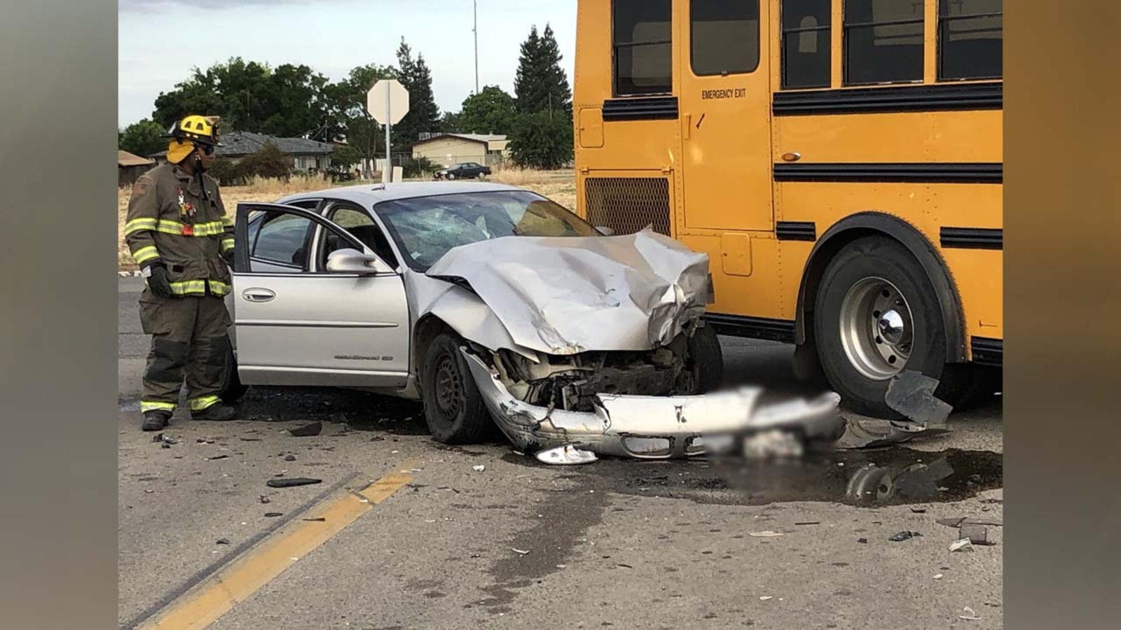 CHP investigating crashing involving school bus east of Reedley - ABC30 ...