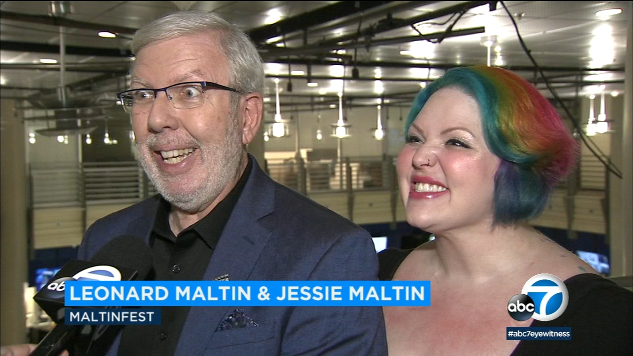 Film Critic Leonard Maltin With His Daughter Stock Photo Alamy ...