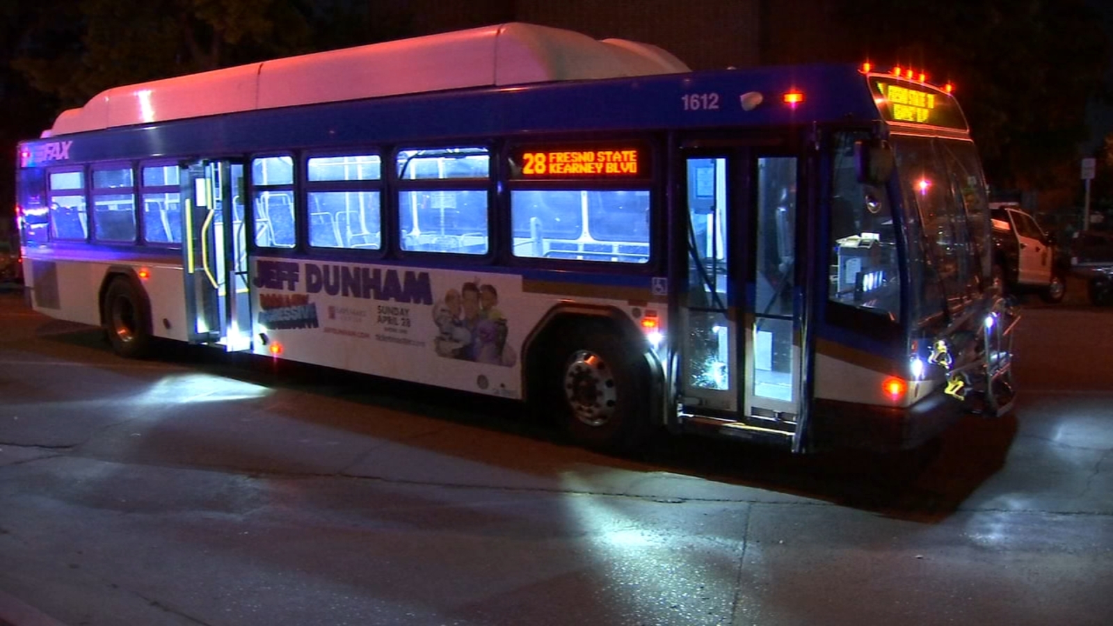 Car collides with FAX bus after driver runs a red light in Downtown ...