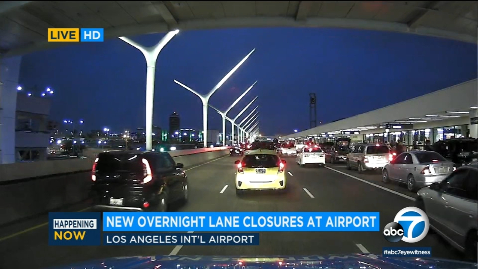 LAX traffic: Construction project closing lanes at airport - ABC7 Los ...