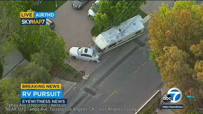 RV suspect in custody after leading police on wild chase through San ...