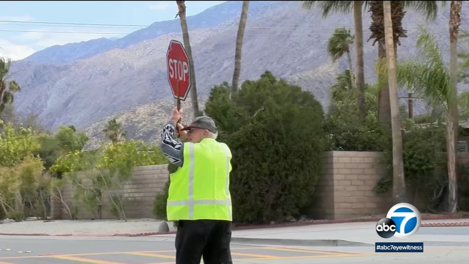 96-year-old Palm Springs, California crossing guard honored after more ...