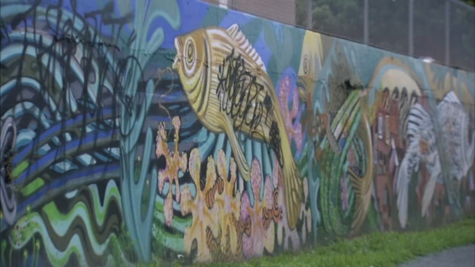 Several murals along Manayunk trail in Philadelphia hit with graffiti ...