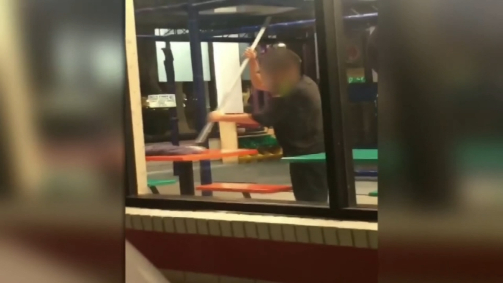 Burger King employee caught on camera mopping tables - ABC7 Los Angeles