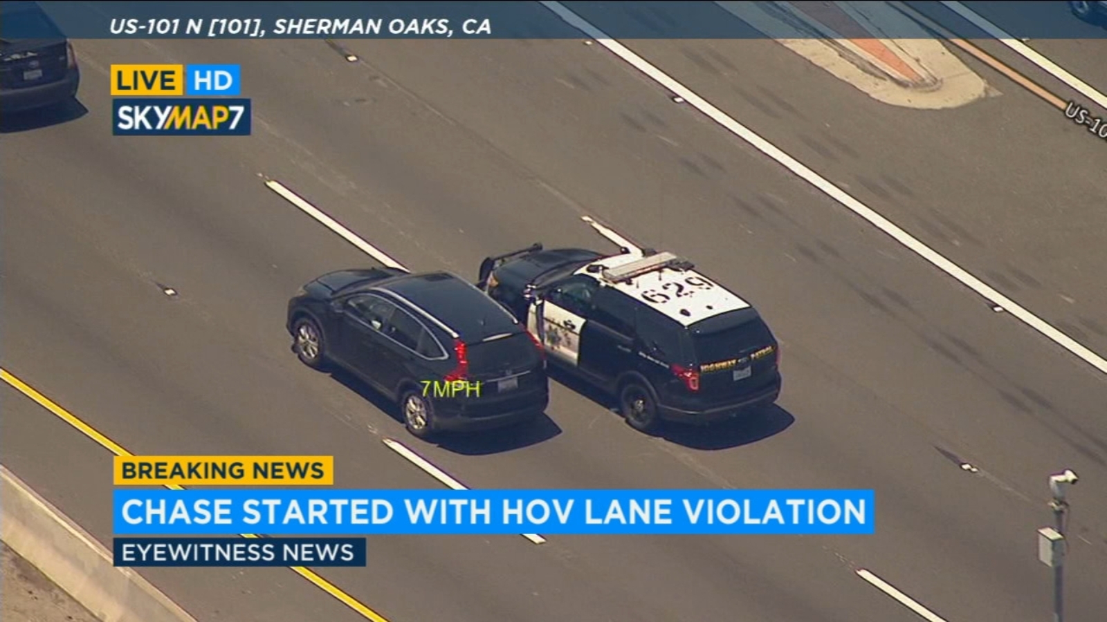 Driver leads CHP on chase from San Gabriel Valley to Sherman Oaks ...