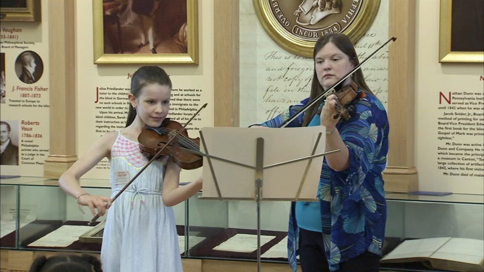 Special Mother Daughter Violin concert - 6abc Philadelphia