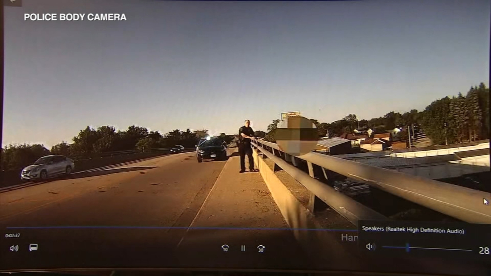 VIDEO: Harvard police officers rescue suicidal man - ABC7 Chicago