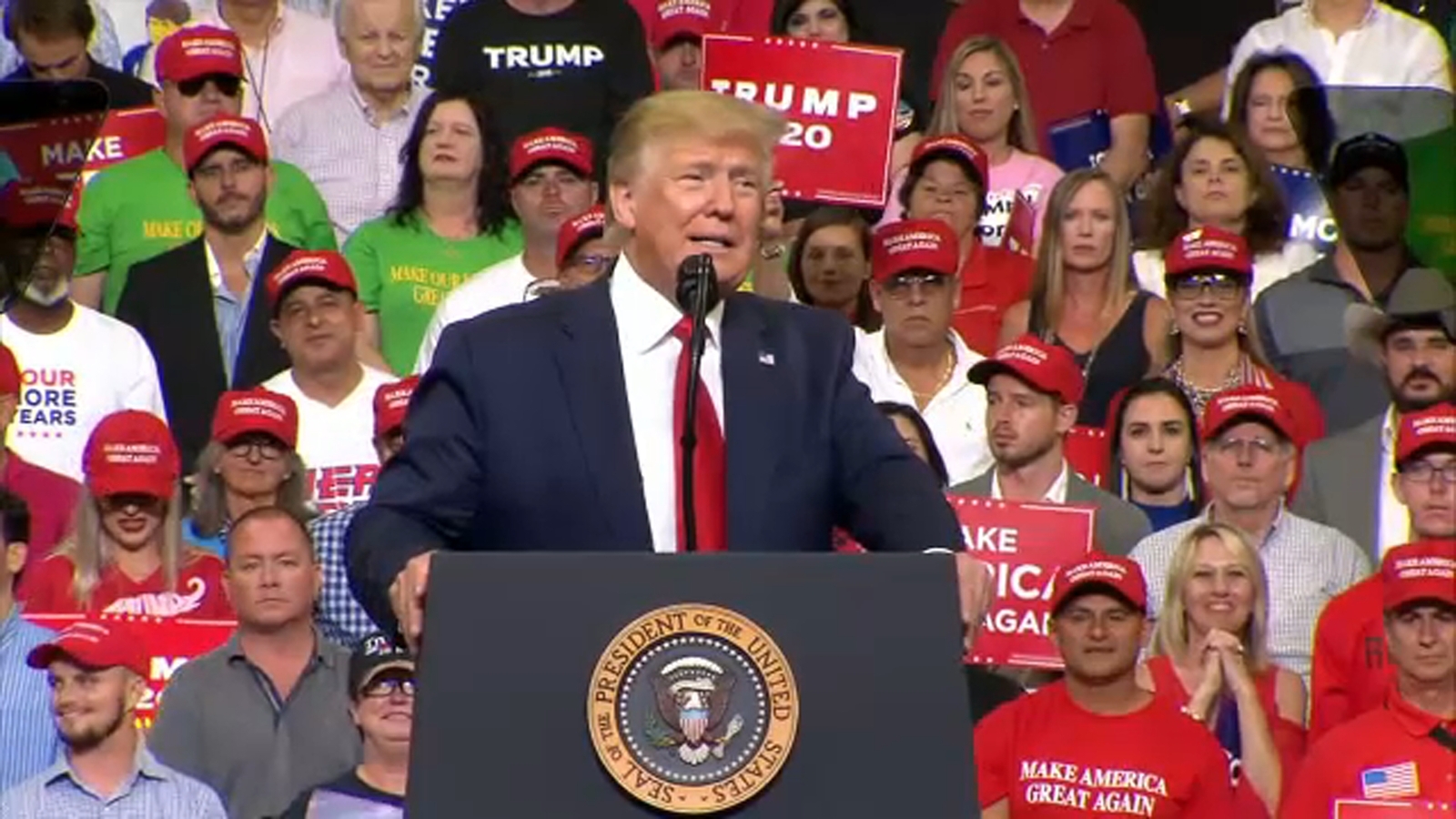 Trump kicks off 2020 campaign at Orlando rally - ABC7 New York