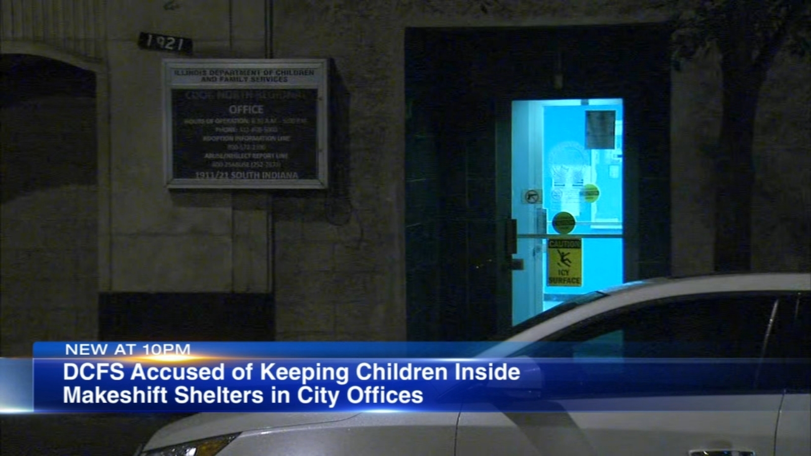 DCFS accused of keeping children inside makeshift shelters in city ...