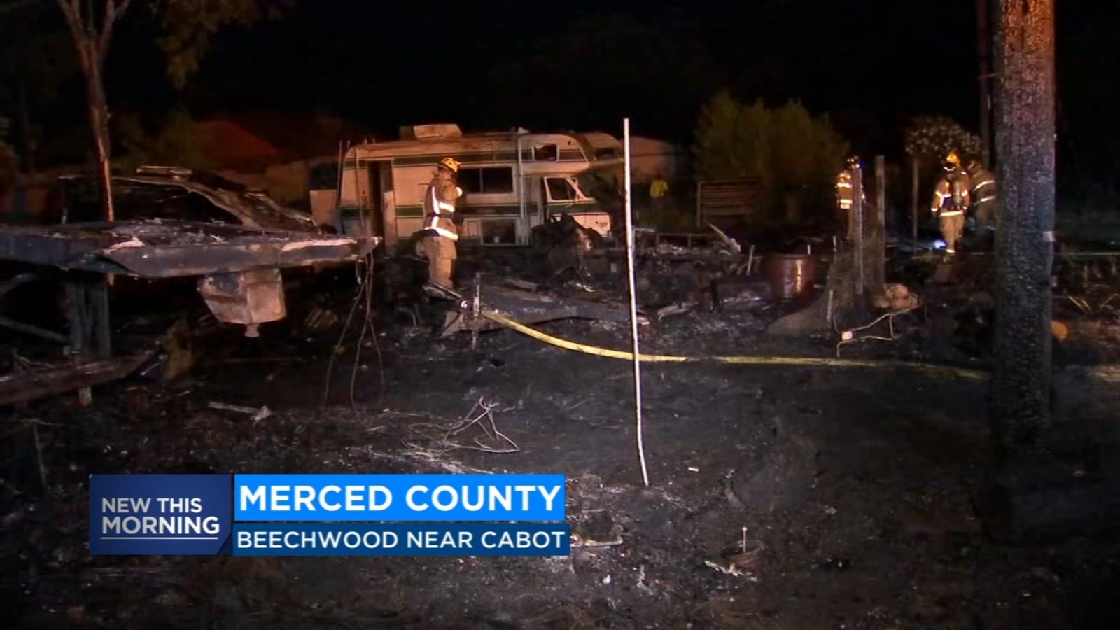 Fire destroys travel trailers in Merced County homeless encampment ...