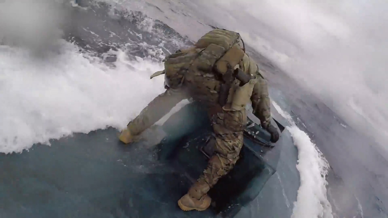 Coast Guardsman dramatically intercepts sub loaded with drugs in ...