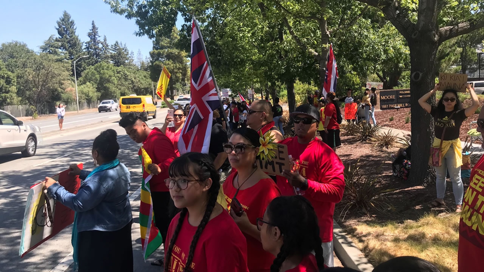 Native Hawaiians in Bay Area hold rally to protest Thirty Meter ...