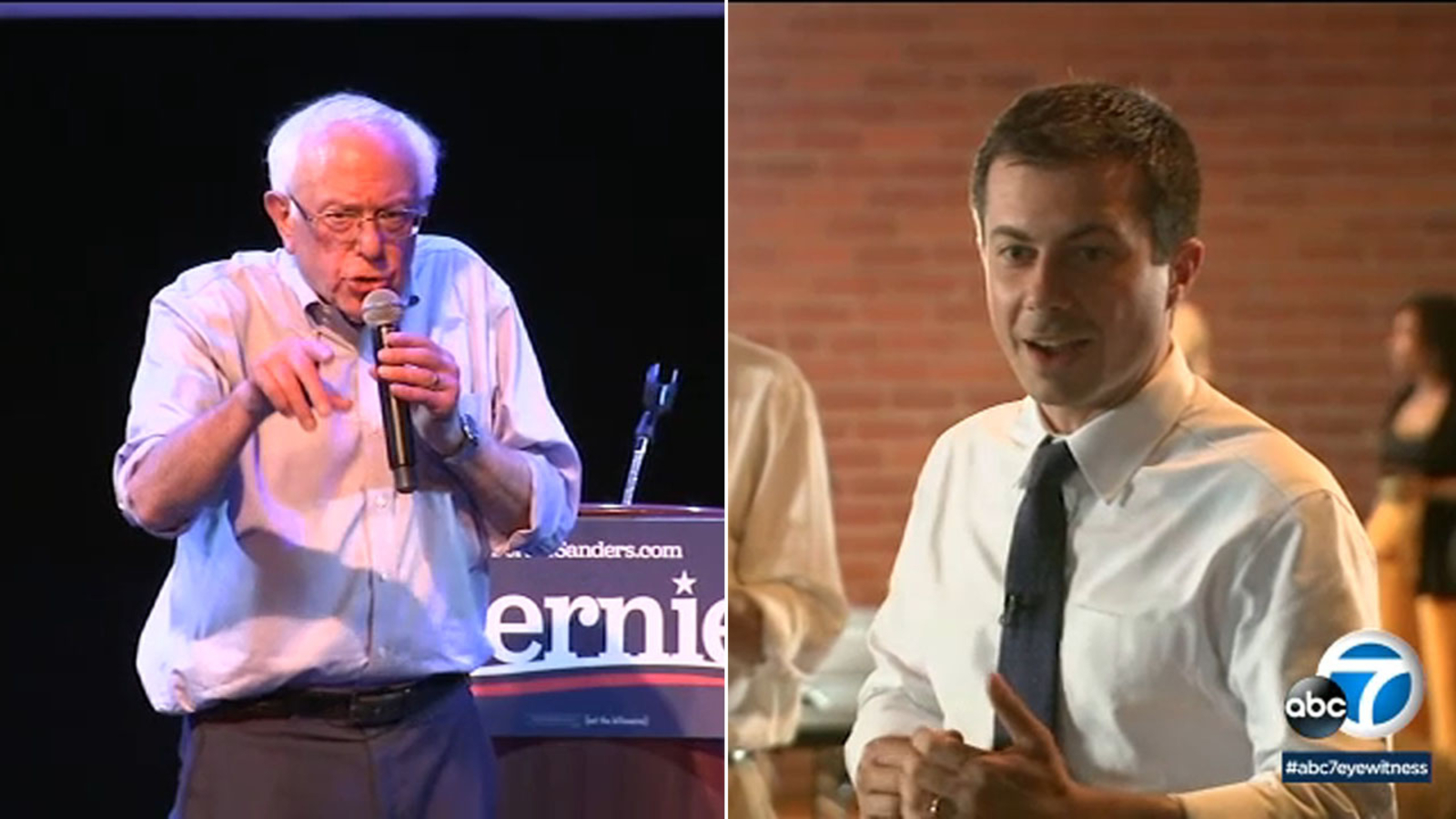 Presidential hopefuls Bernie Sanders, Pete Buttigieg make the rounds in ...